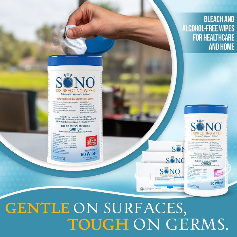 SONO Disinfecting Wipes Home Safety Bundle - Complete Household Cleaning Kit by SONO Wipes