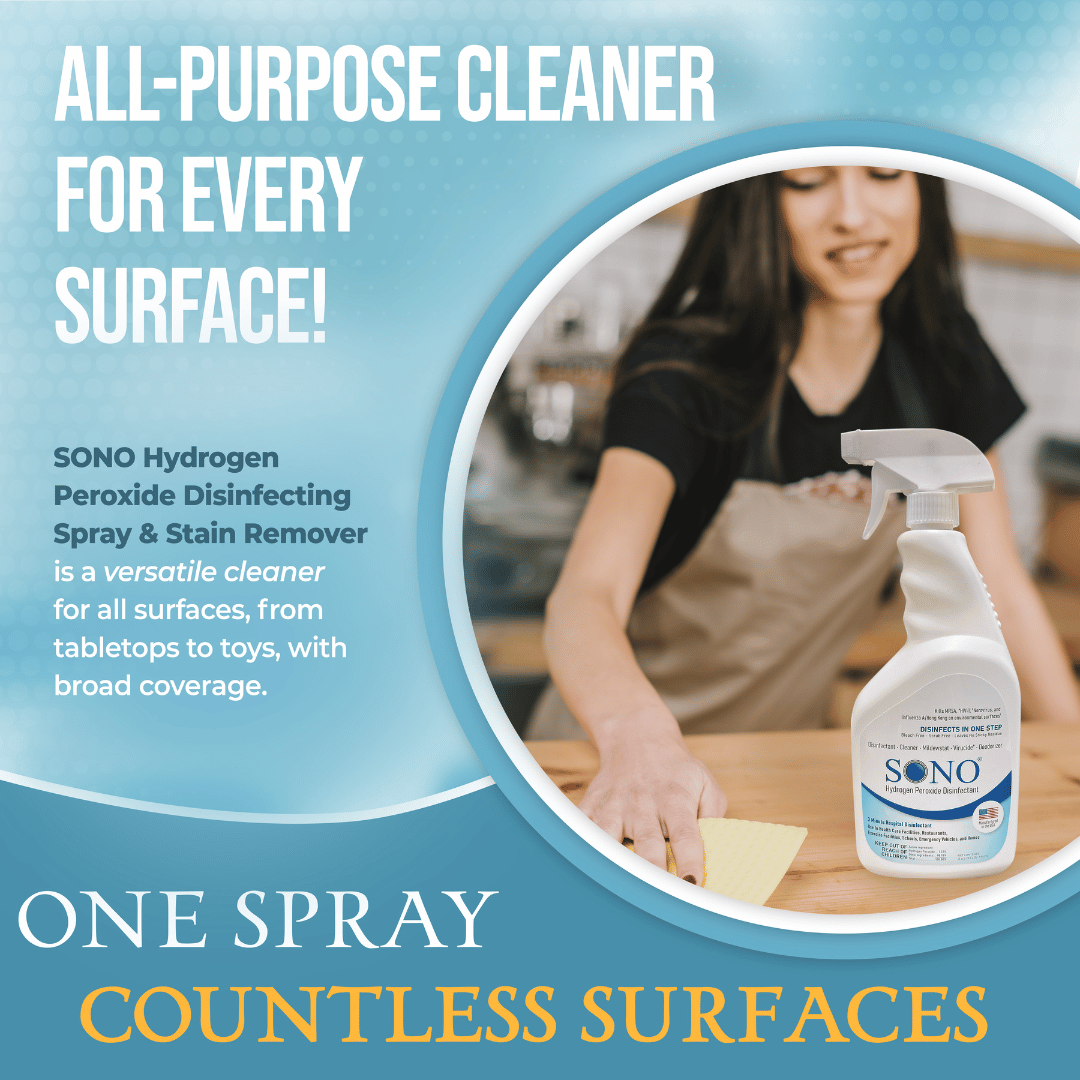 SONO Disinfecting Spray and Stain Remover: Medical Grade Cleaning Power ...