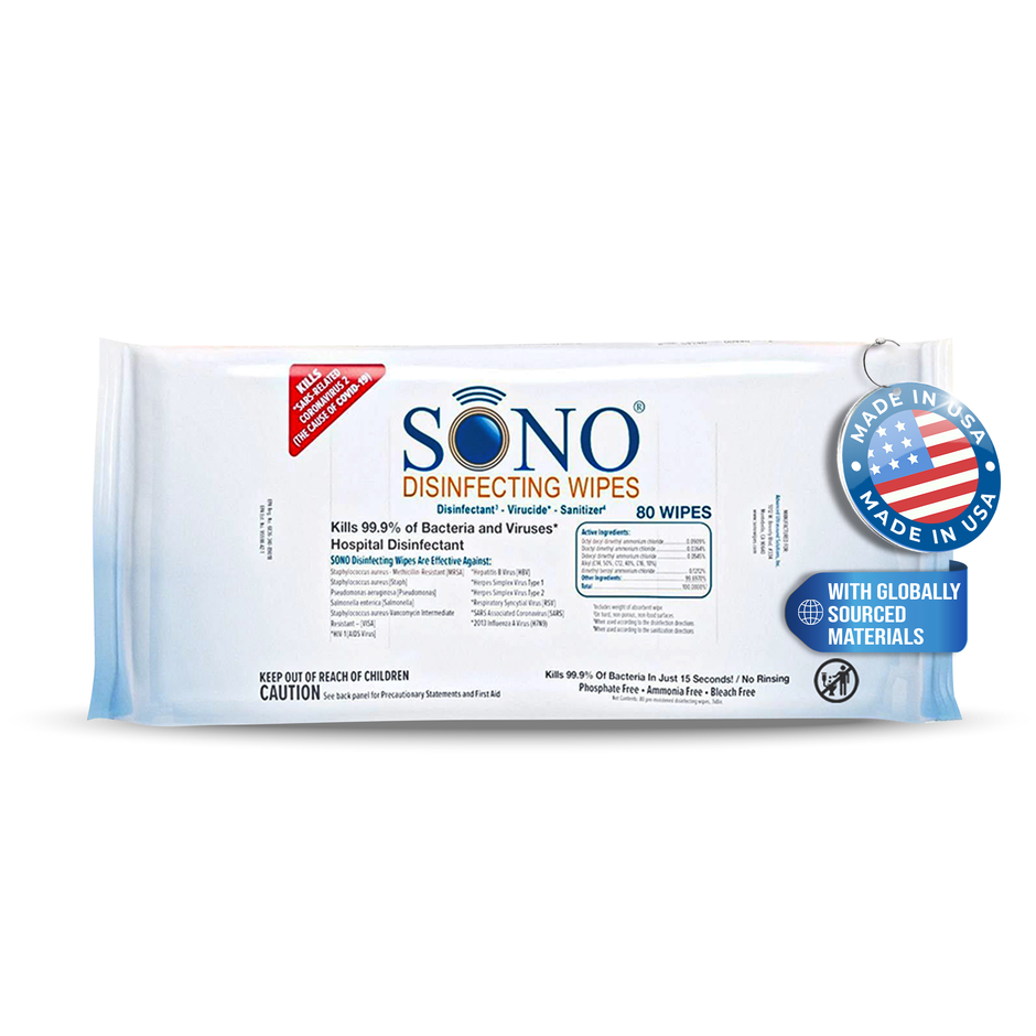 SONO Wipes - Disinfecting Wipes, Foaming Hand Sanitizer