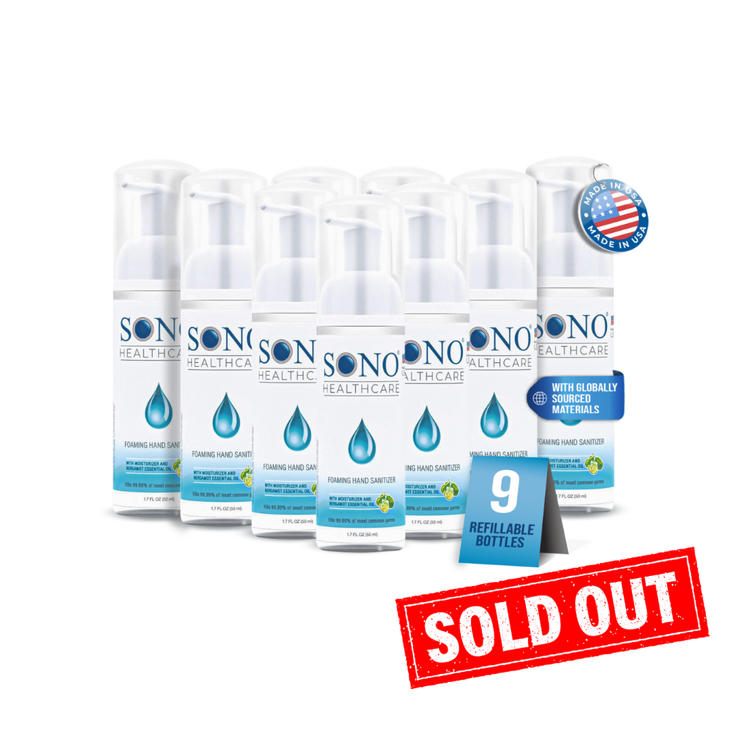 SONO Foaming Hand Sanitizer | Travel & Bulk Use – SONO Wipes